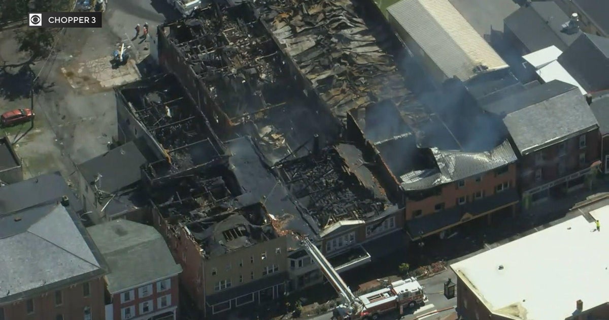 Oxford, Pa. fire: 49 apartments impacted by 4-alarm blaze - CBS ...