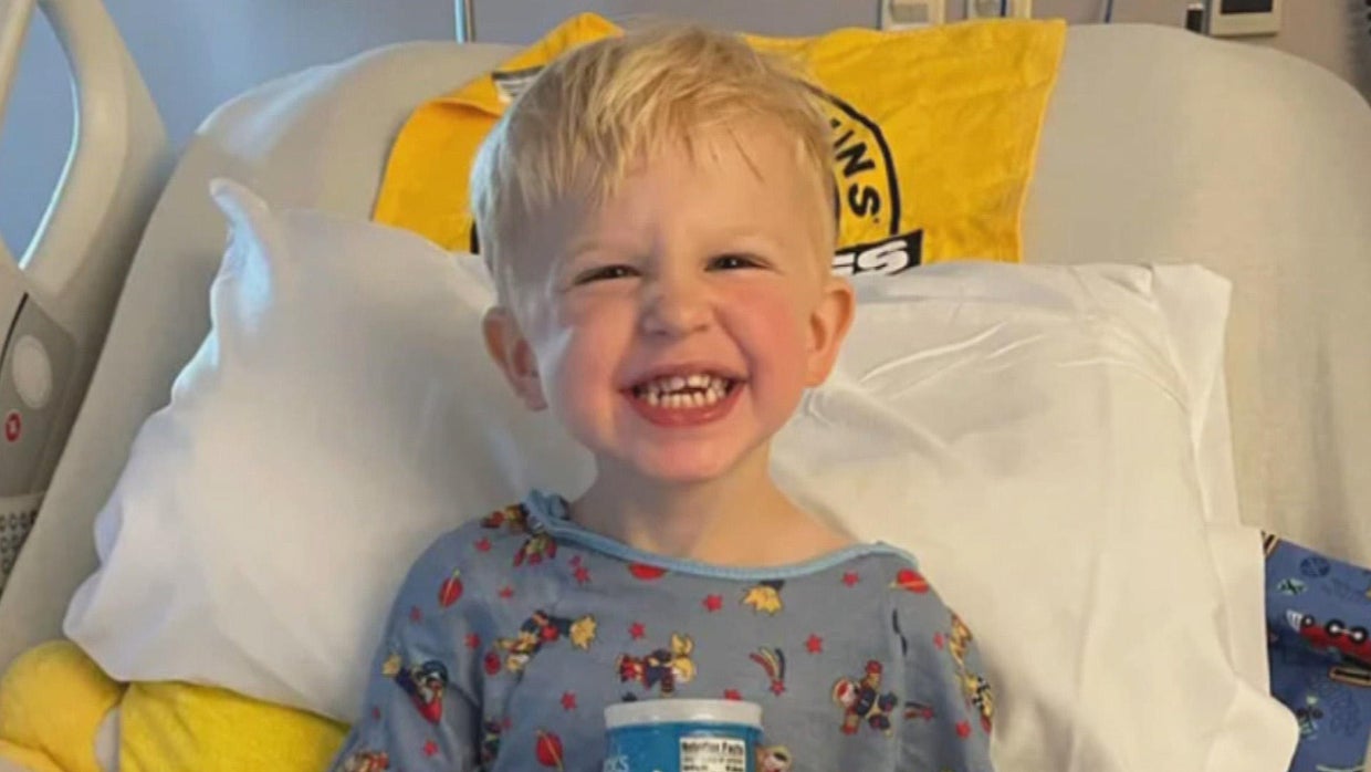 Sarah Wroblewski's son Declan undergoes successful brain cancer surgery ...