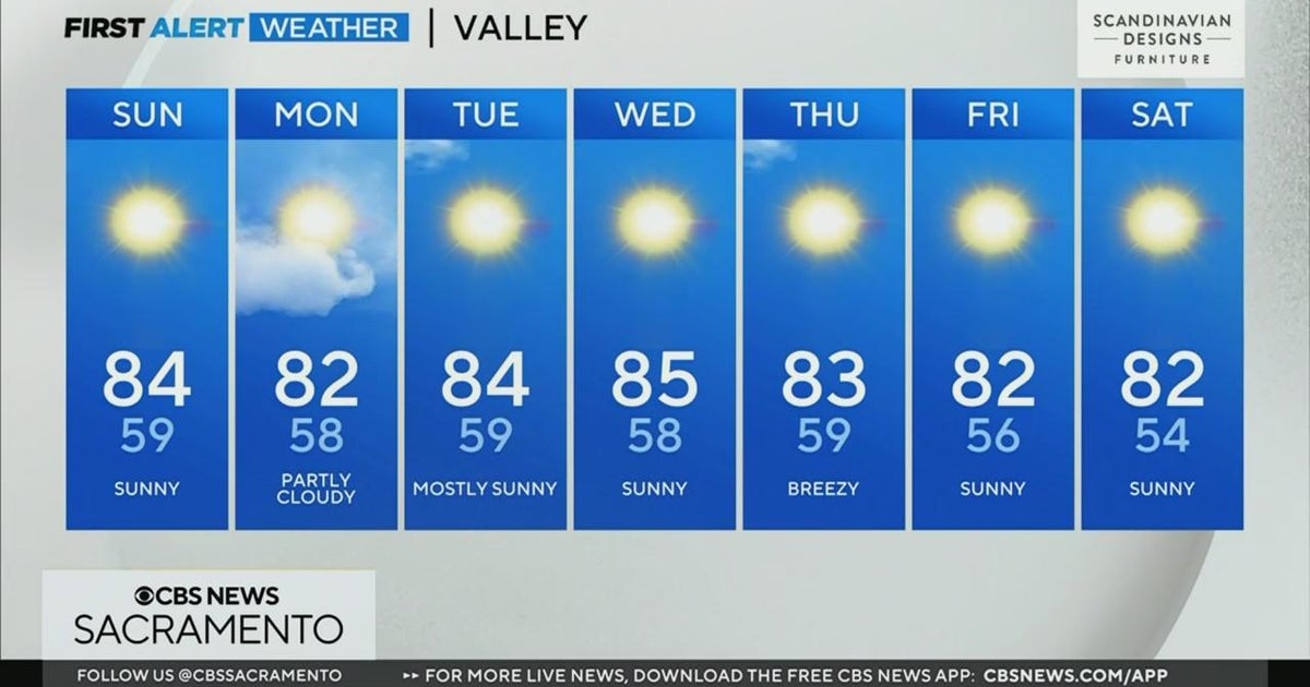 Sunday morning weather forecast - 9/17/23 - CBS Sacramento