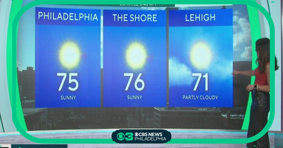 NEXT Weather: Beautiful end to our summer - CBS Philadelphia