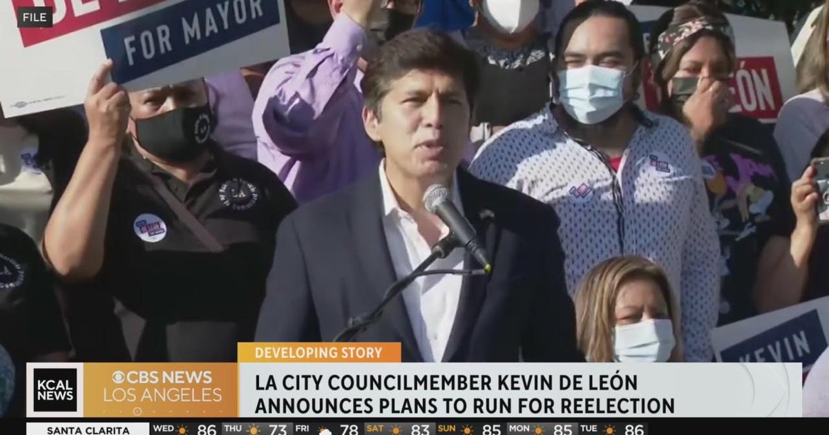 LA City Councilmember Kevin De Leon seeks reelection - CBS Los Angeles