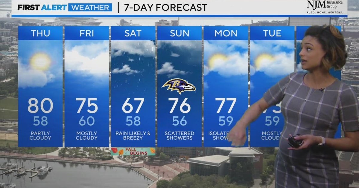Meteorologist Abigail Degler has your Thursday afternoon forecast | 09/21/2023 - CBS Baltimore