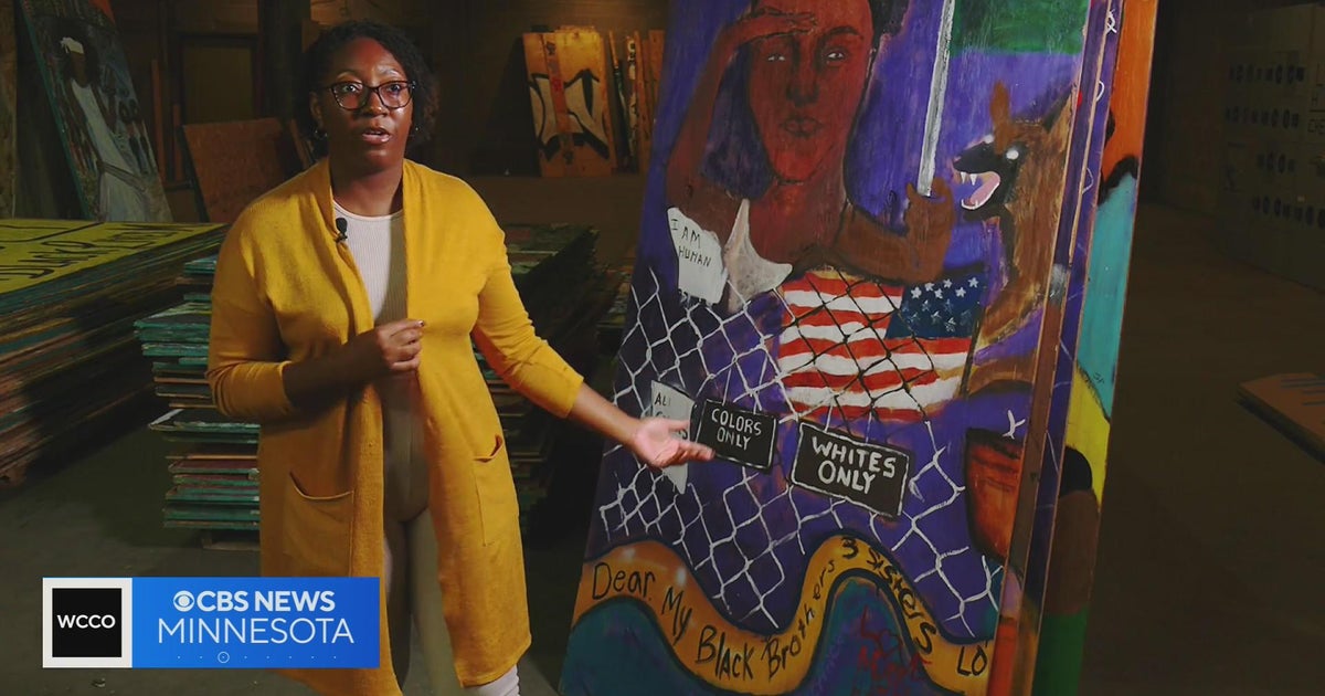 Thousands of protest murals finding a new home - CBS Minnesota
