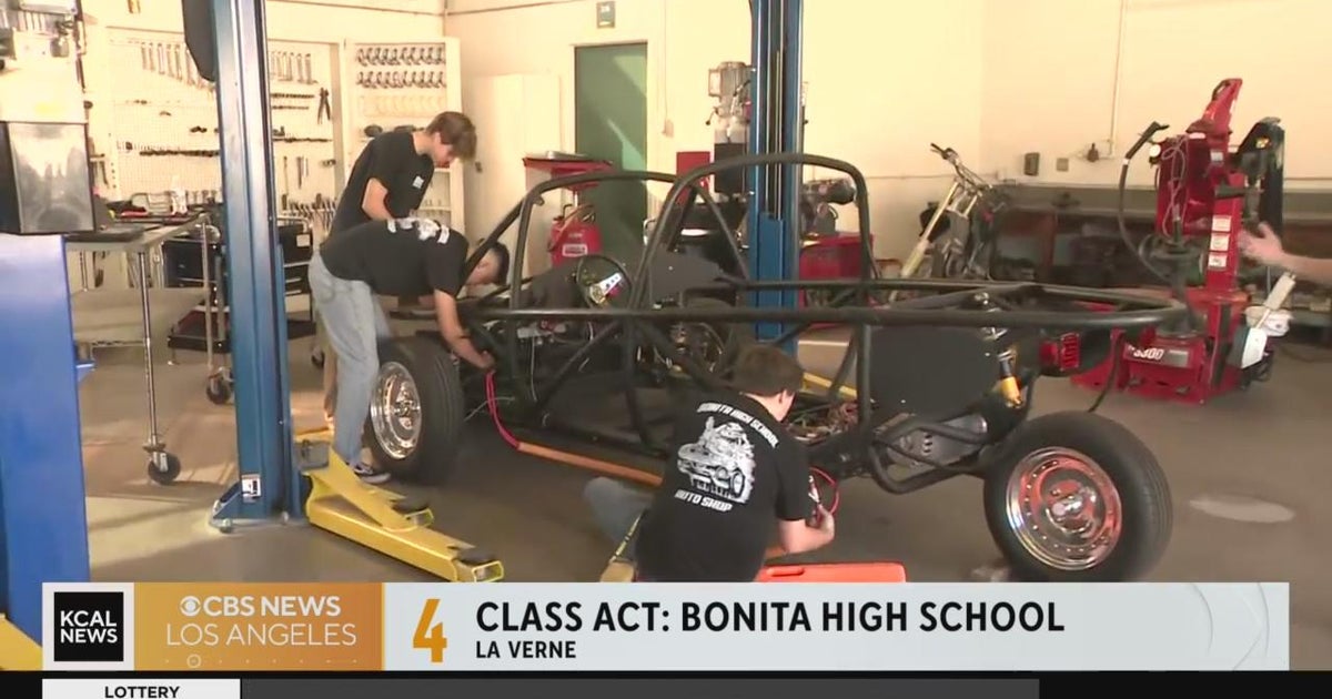 Students at Bonita High School build an electric vehicle in auto shop ...