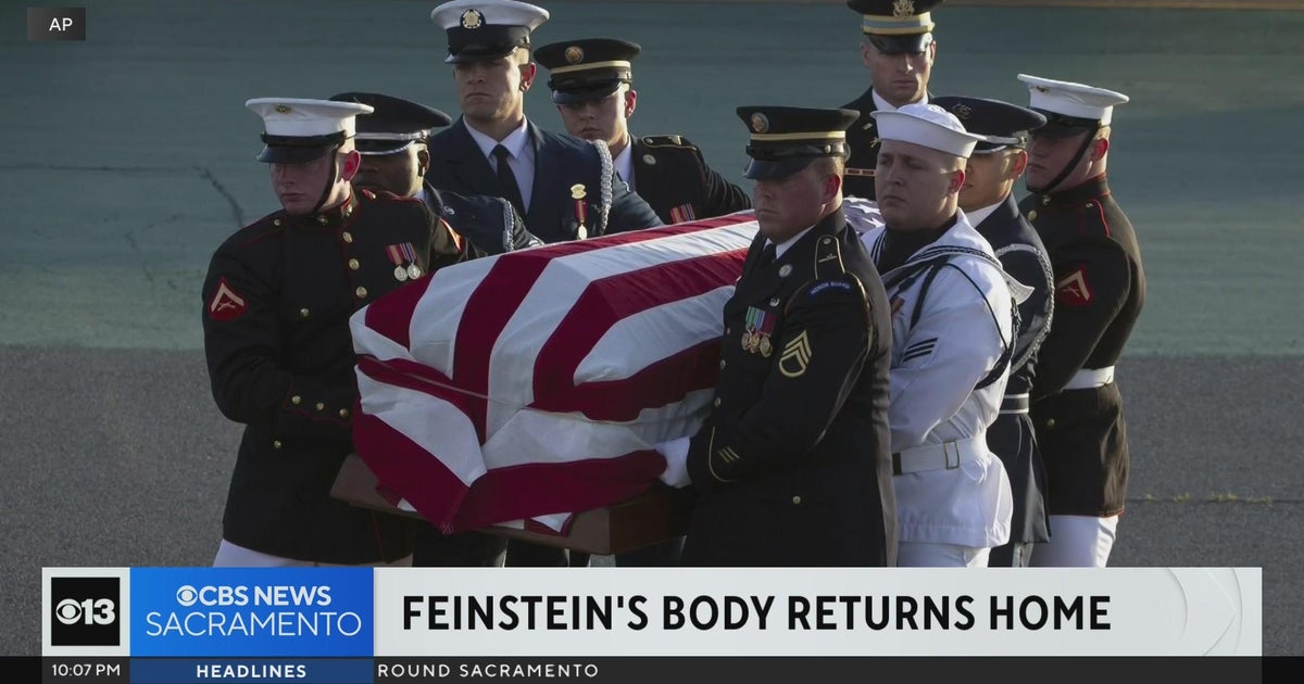 Senator Dianne Feinstein's body returns to San Francisco - CBS Sacramento