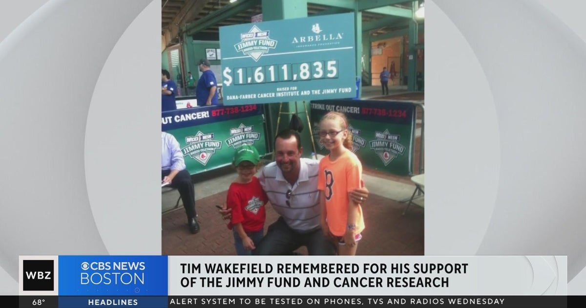 Dana-Farber "blessed" to have Tim Wakefield as part of their team - CBS ...