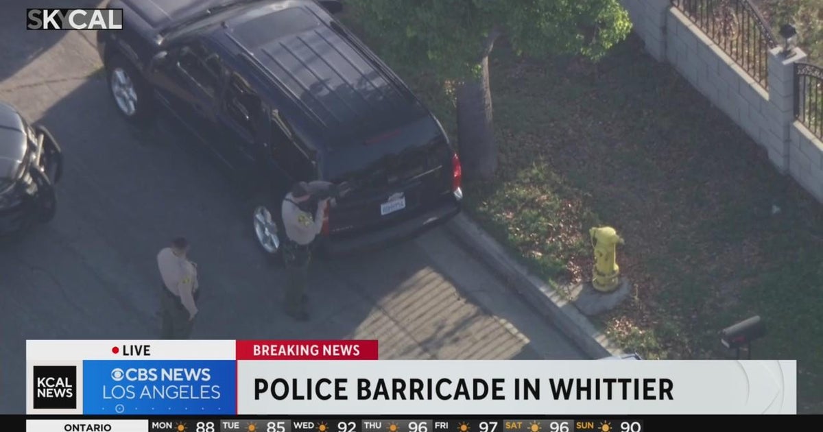 Police engaged in standoff with assault suspect in Whittier - CBS Los ... Police engaged in standoff with assault suspect in Whittier - CBS Los ...