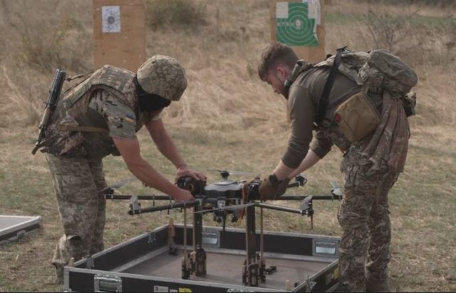 Octocopter Drone Military