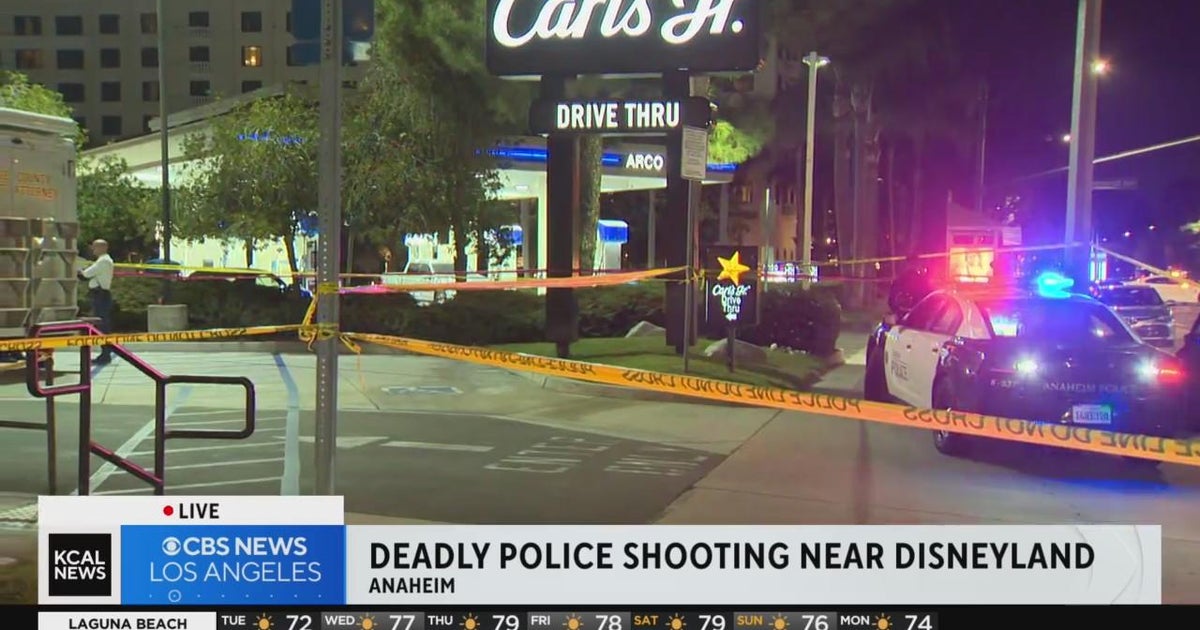 Tourists react to deadly police shooting near Disneyland - CBS Los Angeles