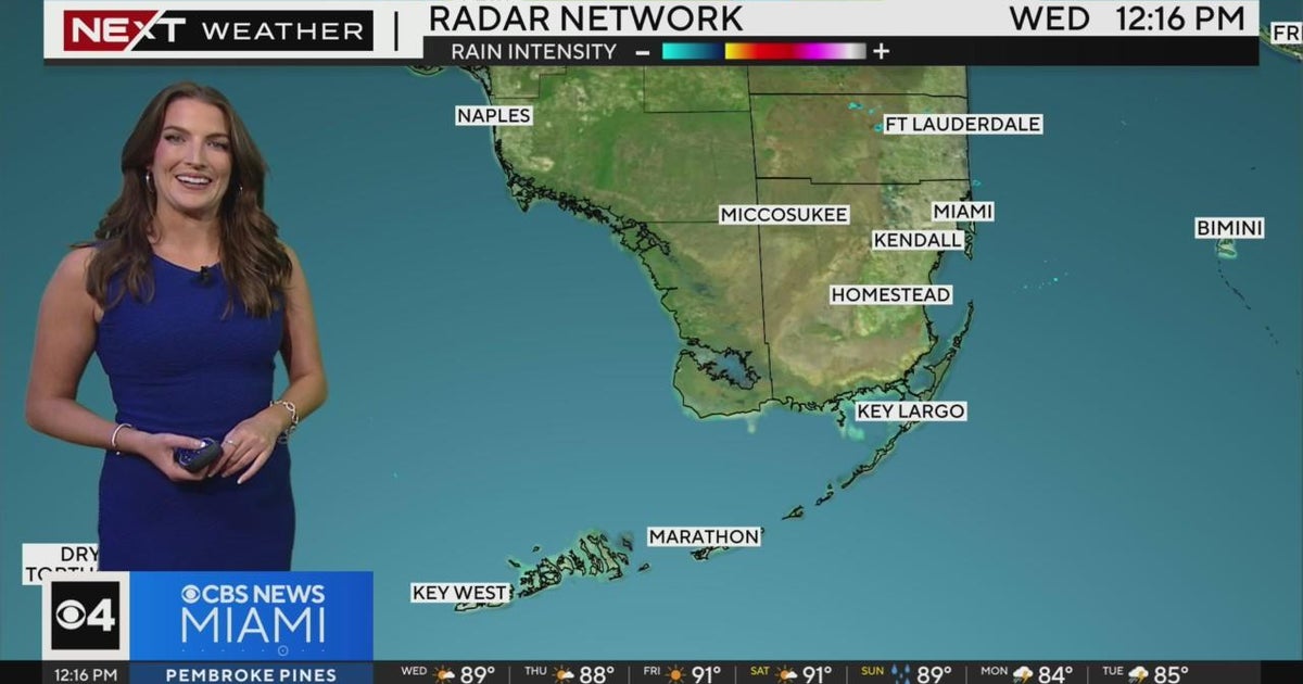 Miami Weather forecast for Wednesday 10/4/2023 12PM - CBS Miami