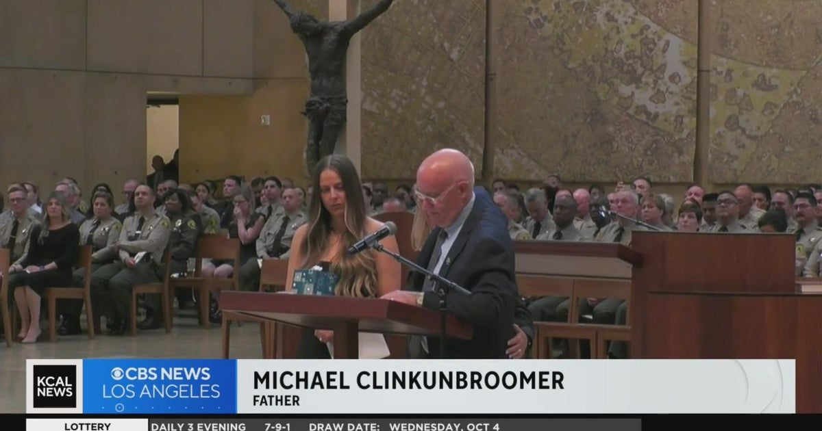 Family and fiancée of Dep. Ryan Clinkunbroomer speak at his funeral ...