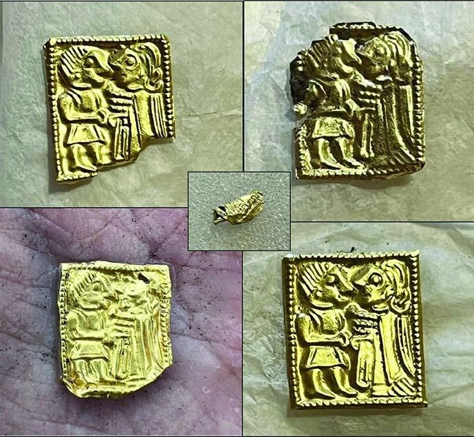 Ancient gold treasures depicting Norse gods unearthed in Norway: "A ...