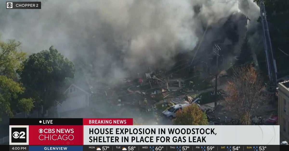 House explosion in Chicago suburbs; shelter in place for gas leak - CBS ...