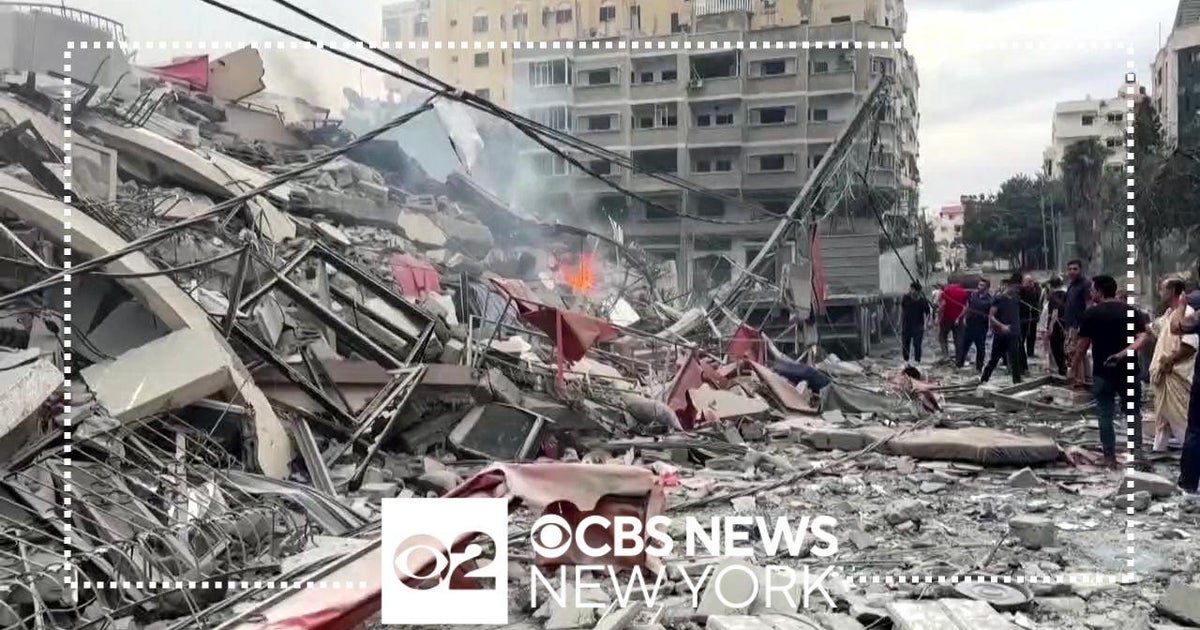 Video shows damage in Gaza after Israel's reprisal strikes - CBS New York