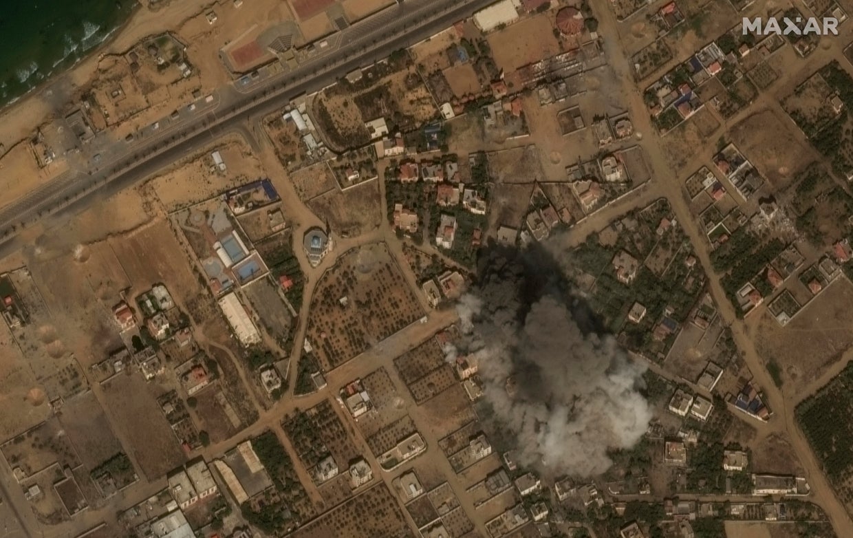 Maps and satellite images reveal Gaza devastation as Israel retaliates ...