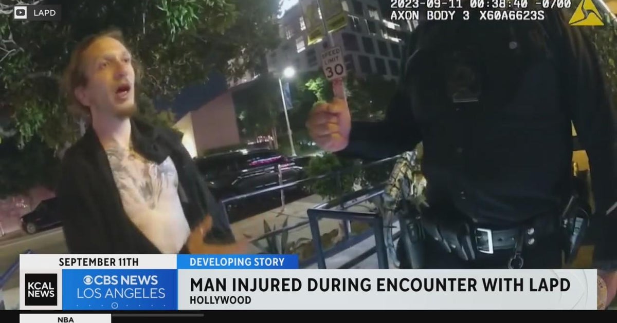 LAPD releases footage of incident in Hollywood that sent man to ...