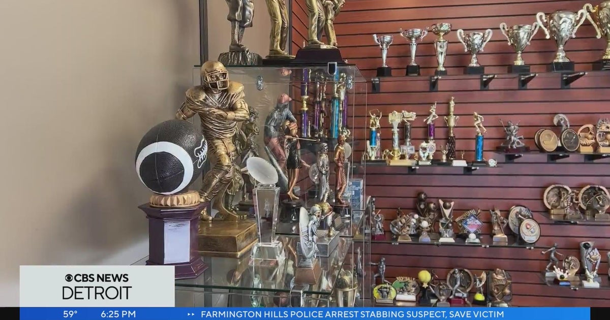 Metro Detroit business owner talks designing trophies - CBS Detroit