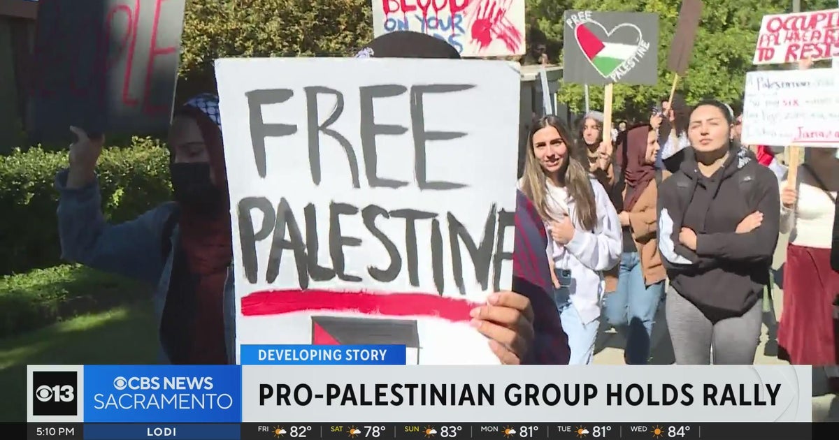 National Students for Justice in Palestine hold day of resistance at Sac State - CBS Sacramento