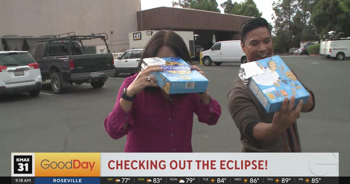 Checking out the Eclipse, 9AM - Good Day Sacramento