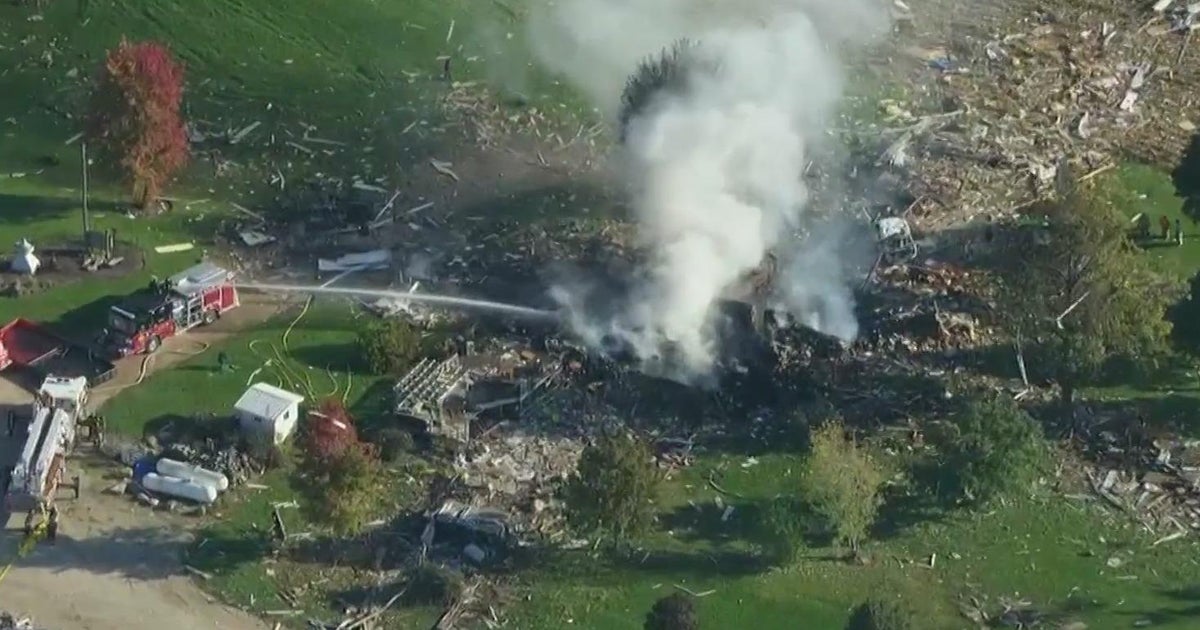 Explosion destroys home in Northern Illinois, injures 1 person - CBS ...
