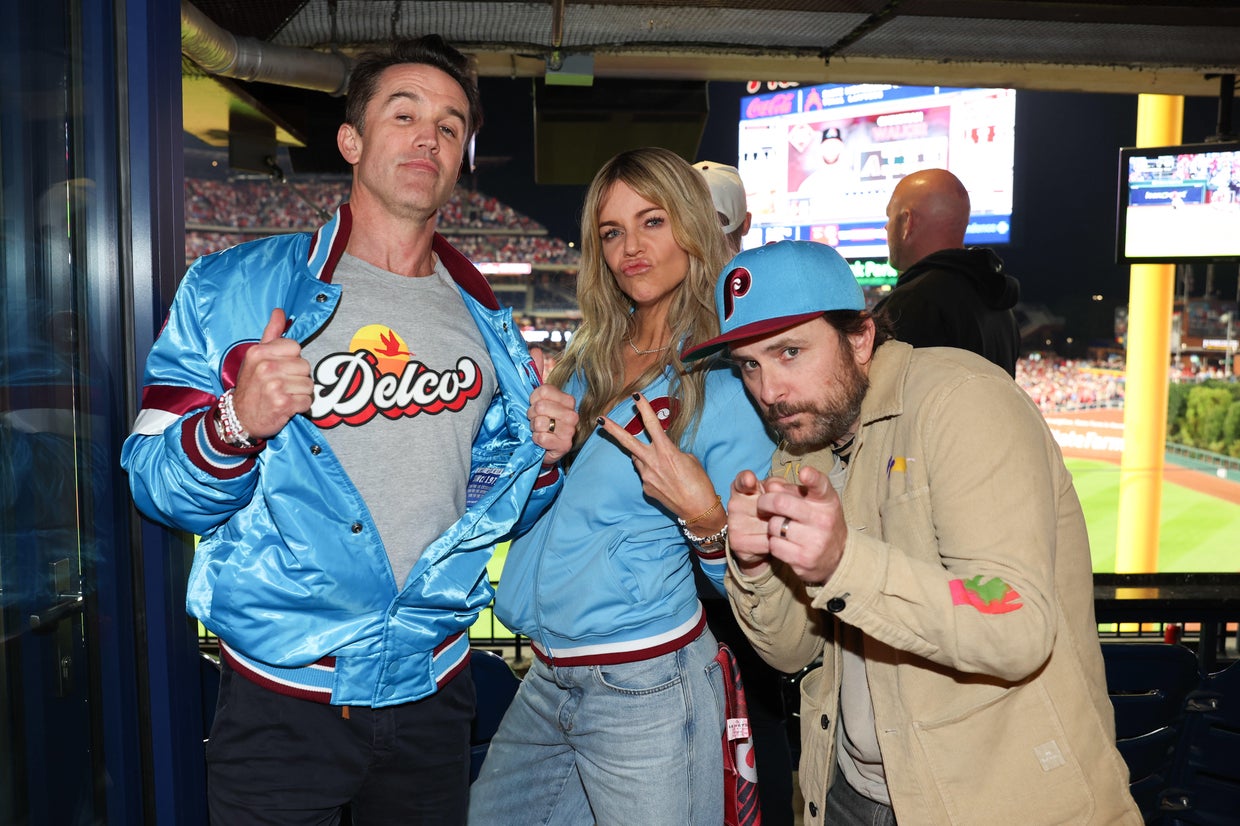"It's Always Sunny in Philadelphia" crew attends Phillies-Diamondbacks ...