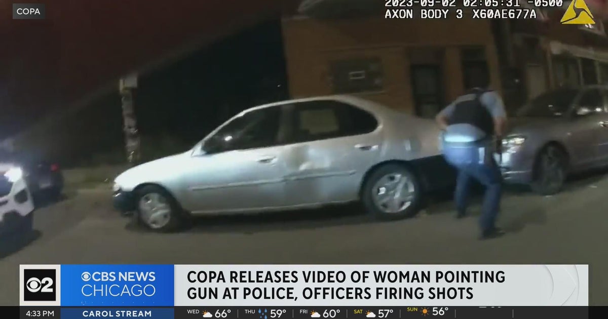 COPA releases video of woman pointing gun at police, officers firing ...