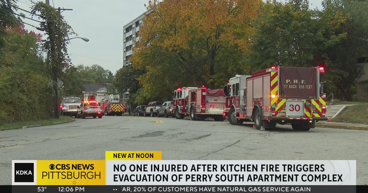No injuries reported after high rise fire - CBS Pittsburgh