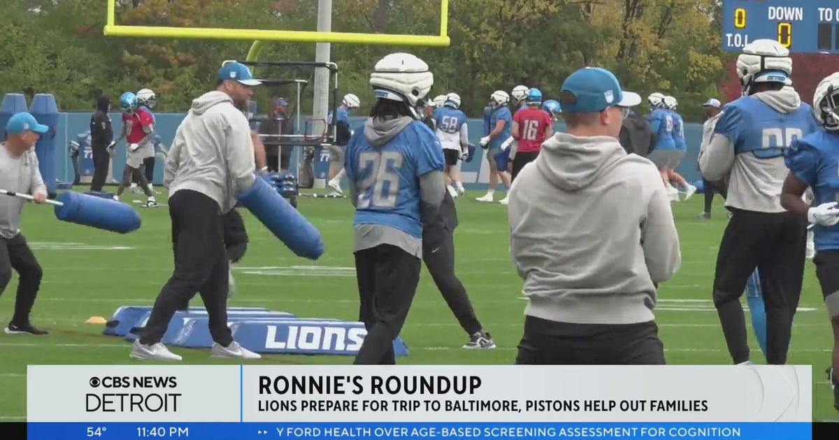 Ronnie's Roundup: Detroit Lions prepare for game against Baltimore ...