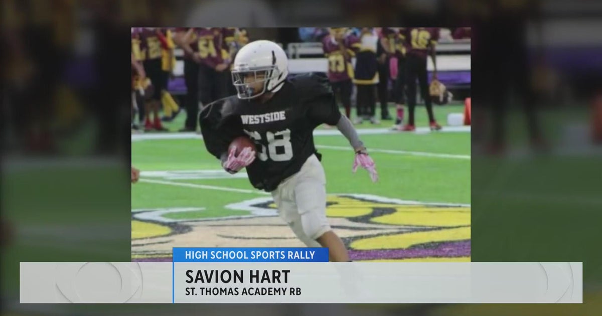 Savion Hart runs over defensive lines and life's biggest hurdles - CBS ...