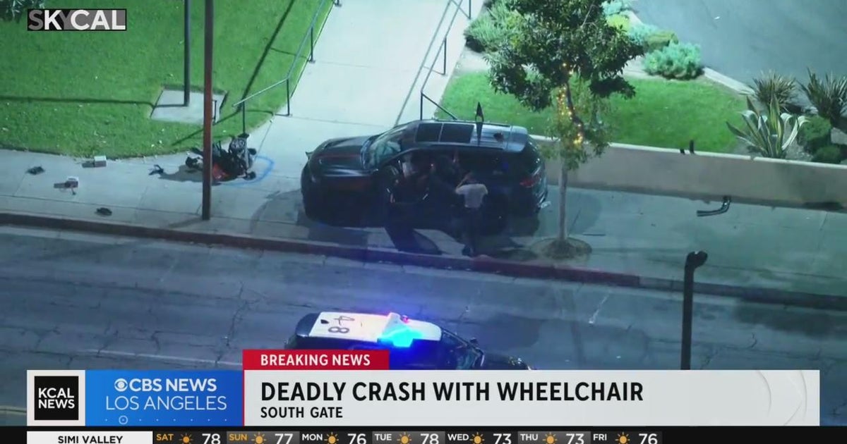 Man in wheelchair struck, killed by car in South Gate - CBS Los Angeles