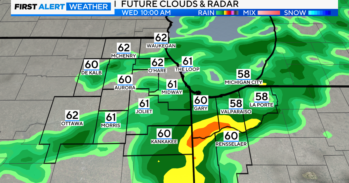 Chicago weather forecast hour by hour for October 25 - CBS Chicago