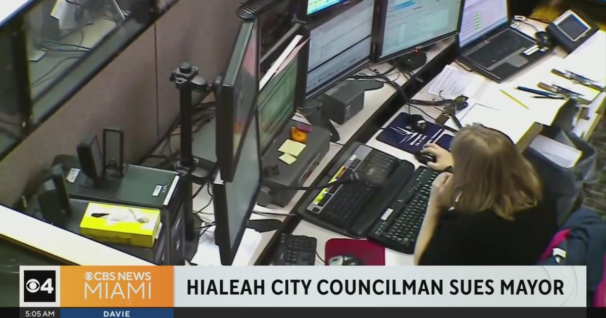 Hialeah councilman Bryan Calvo suing Mayor Esteban Bovo - CBS Miami