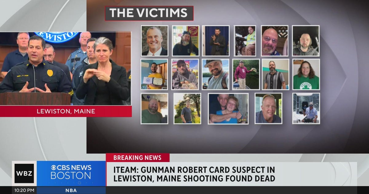 Police announce Lewiston, Maine gunman Robert Card found dead - CBS Boston