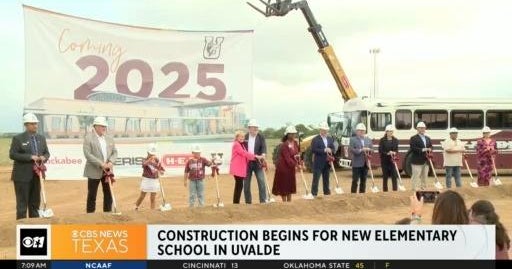 Construction begins for new elementary school in Uvalde - CBS Texas