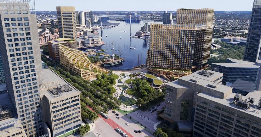 Design plans unveiled for Baltimore Harborplace redevelopment - CBS ...