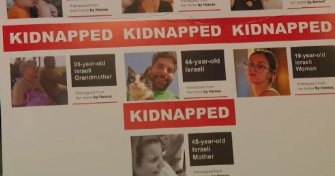Posters of kidnapped Israelis at U of M Jewish student center ...