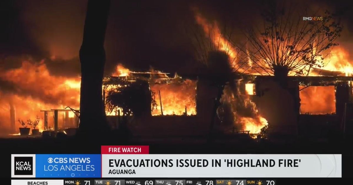 Massive 1,200-acre fire forces evacuations in Riverside County - CBS ...