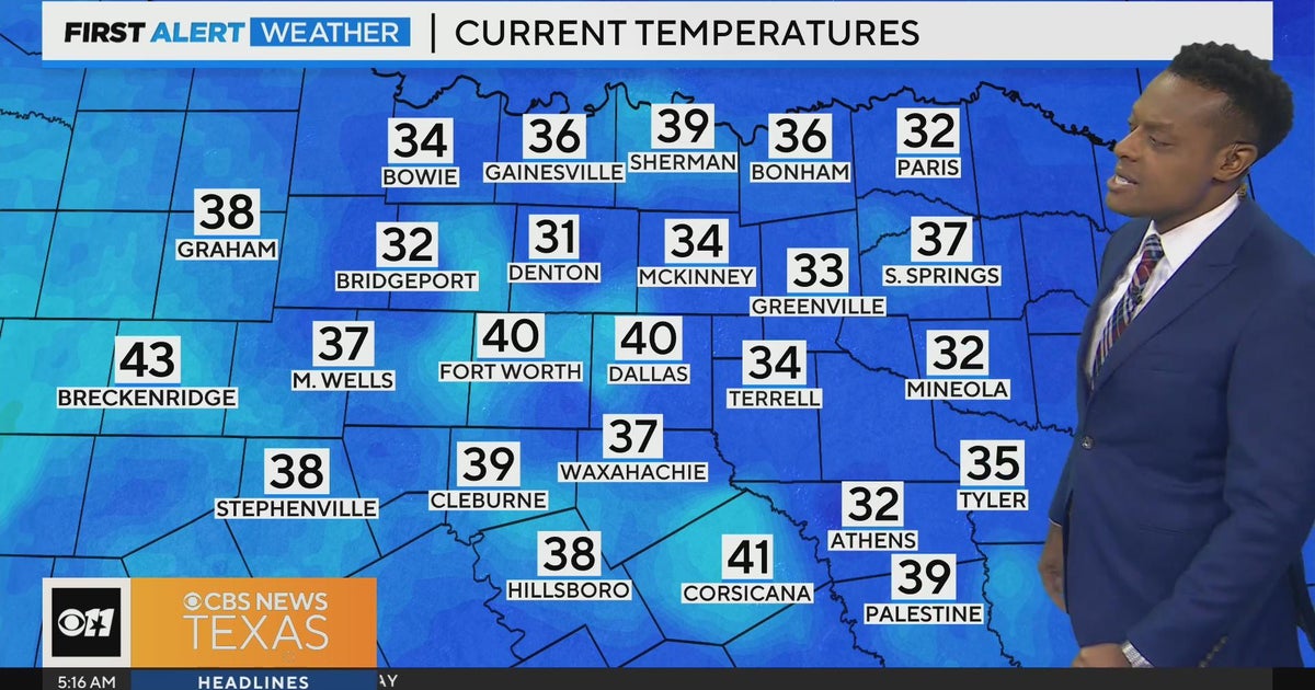 Another cold morning before temperature gradually warm up - CBS Texas
