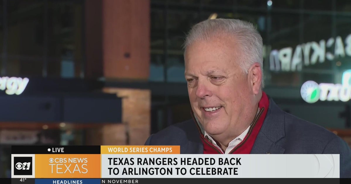 Arlington mayor talks about what the Rangers' win means to Texas - CBS ...