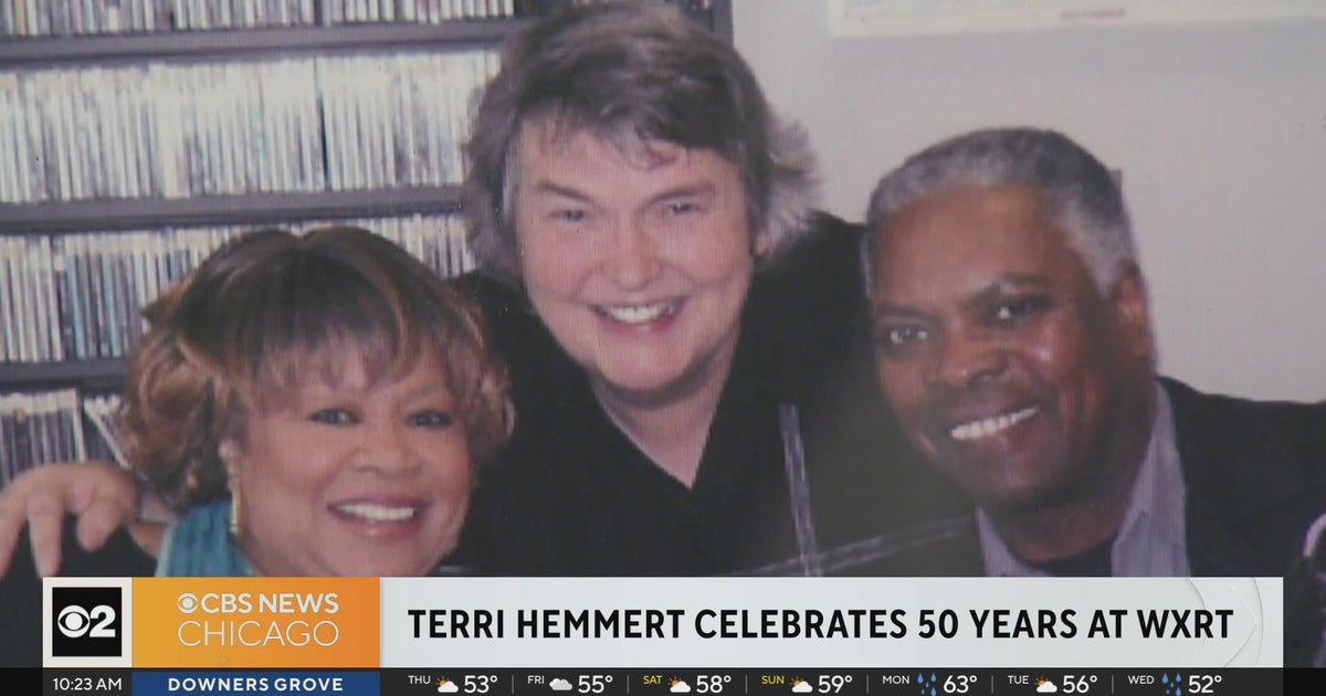 Terri Hemmert celebrating 50 years at WXRT - CBS Chicago
