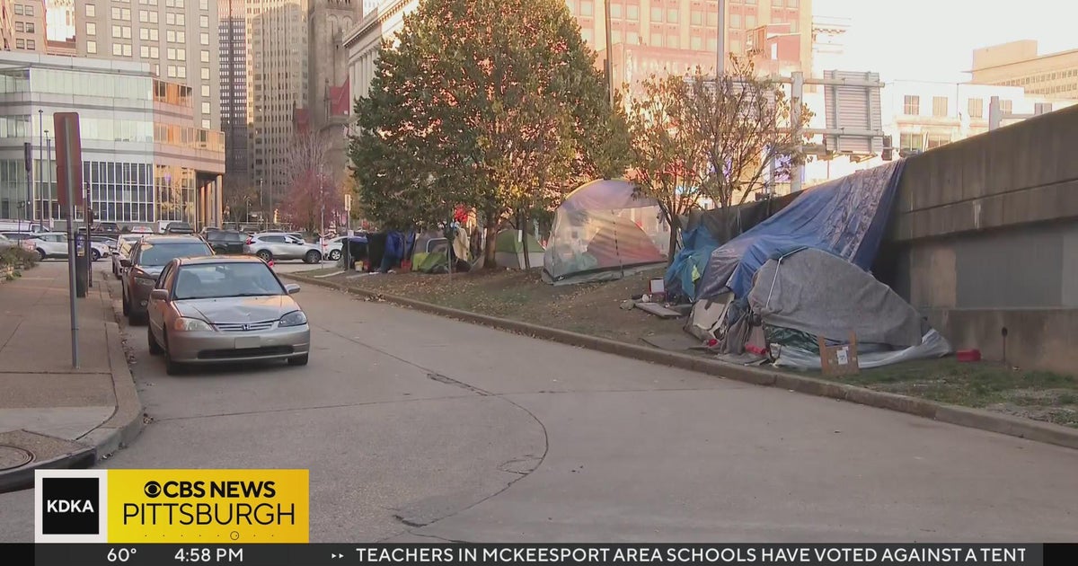 Crews to clear homeless encampment in Downtown Pittsburgh - CBS Pittsburgh
