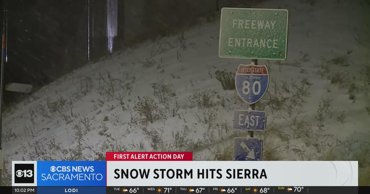 Snow storm hits the Sierra for early winter wake-up call - CBS Sacramento