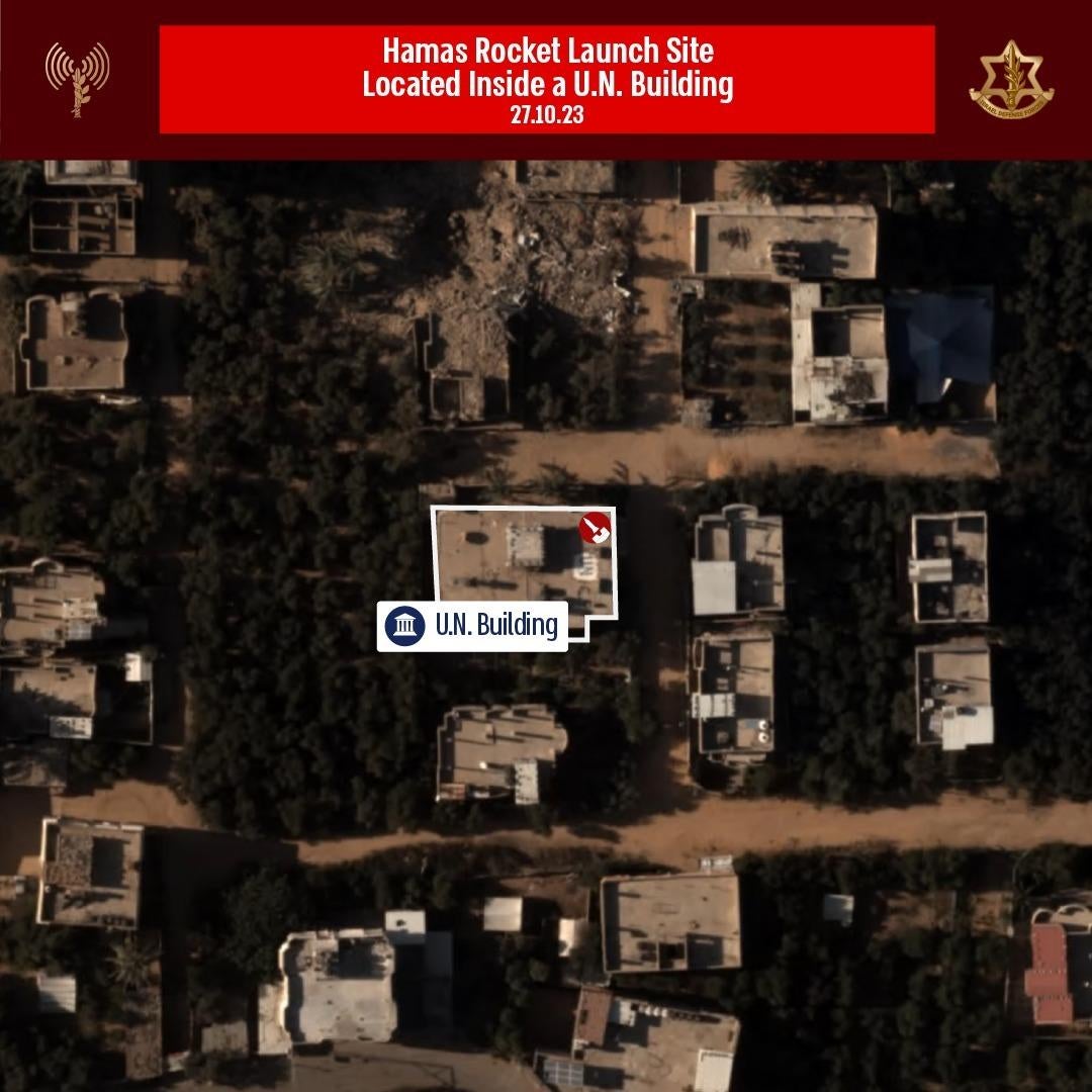 Israel says these photos show how Hamas places weapons in and near U.N ...
