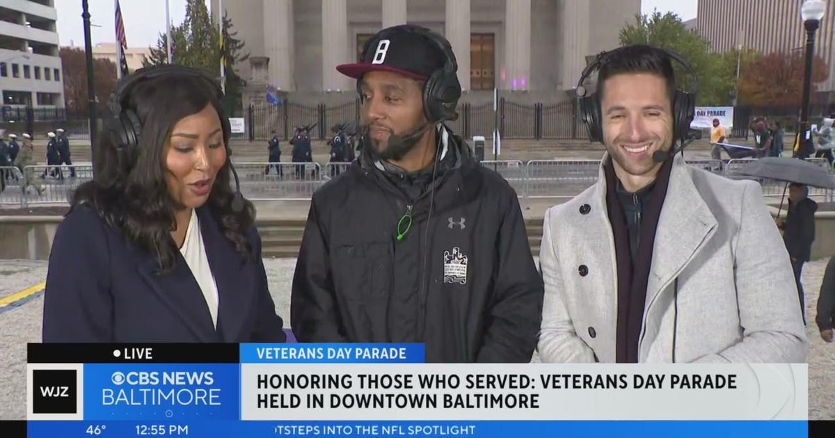 Baltimore Mayor Brandon Scott stops by WJZ set at Veterans Day Parade ...