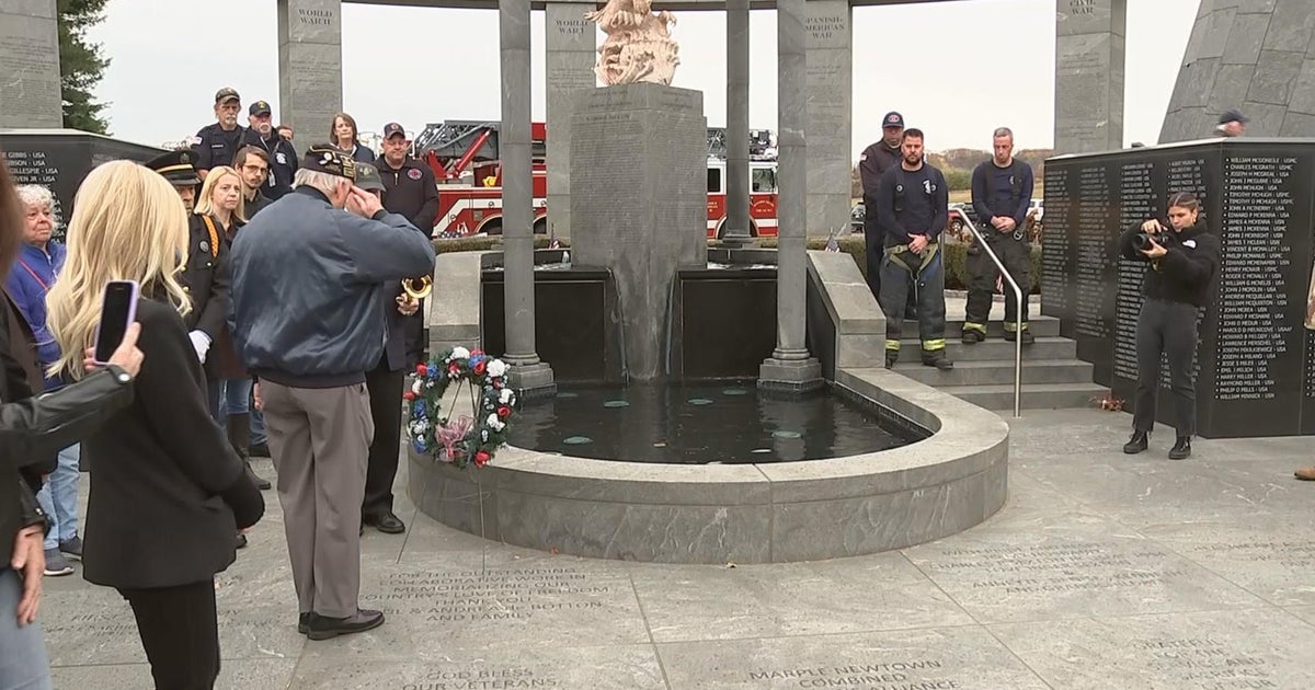 Delaware County veterans honored at Newtown Square memorial - CBS ...