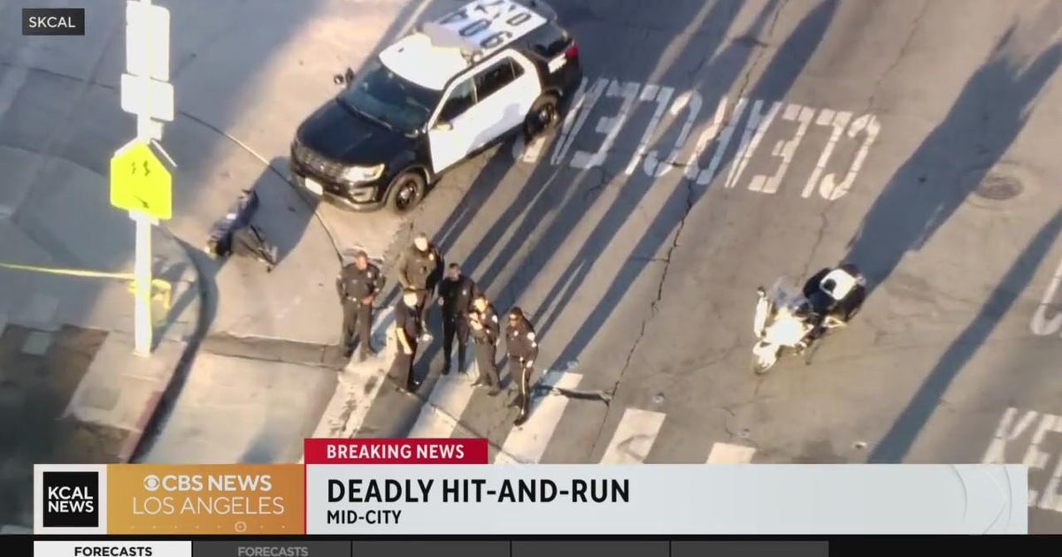 LAPD investigating deadly hit-and-run in Mid-City - CBS Los Angeles