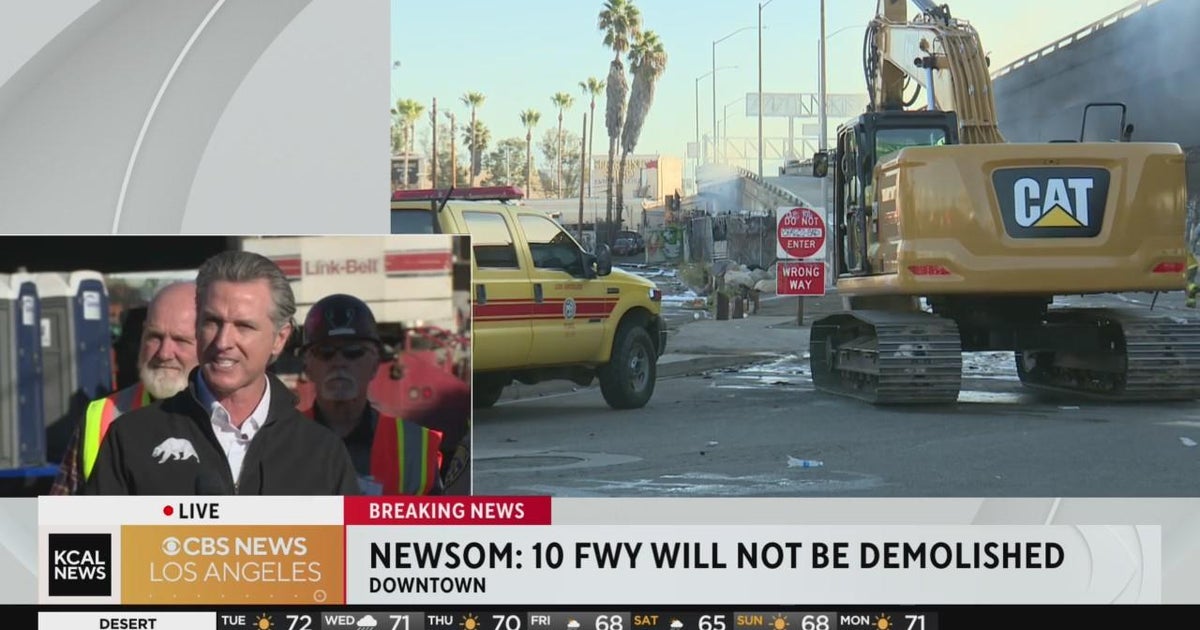 10 Freeway expected to reopen in 3 to 5 weeks - CBS Los Angeles