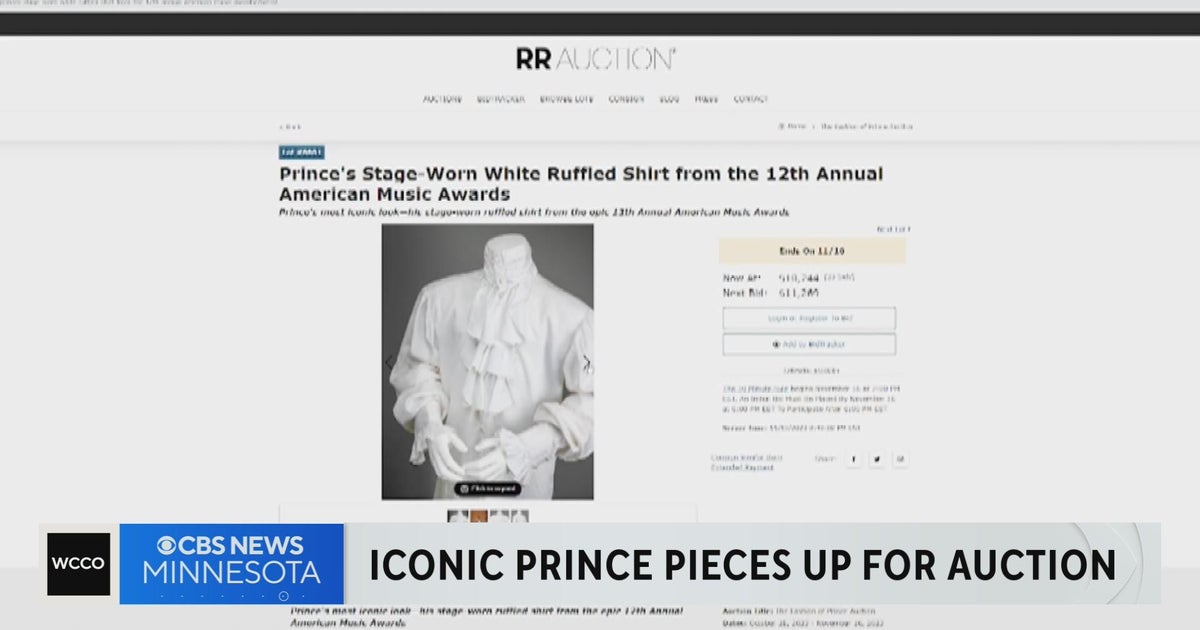Prince's iconic ruffled shirt up for sale - CBS Minnesota