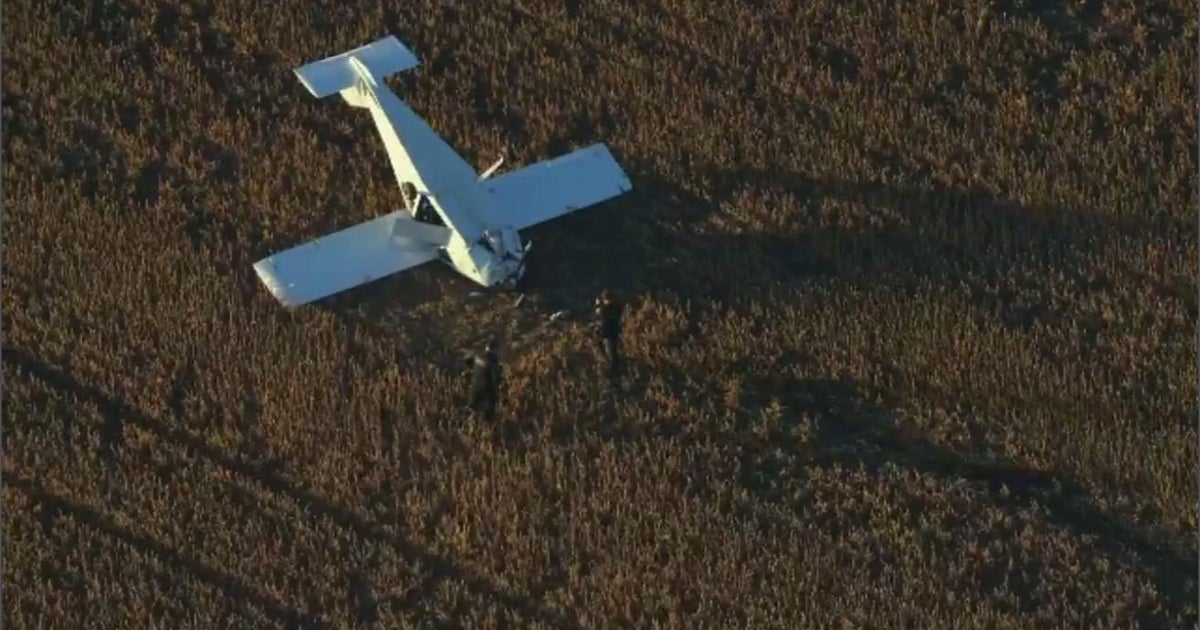 Small plane flips over during emergency landing near Lowell, Indiana ...