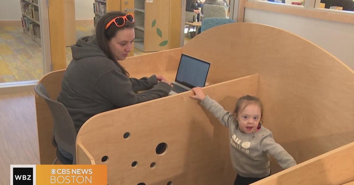 Marlboro Public Library adds combined desk and playpen for parents ...